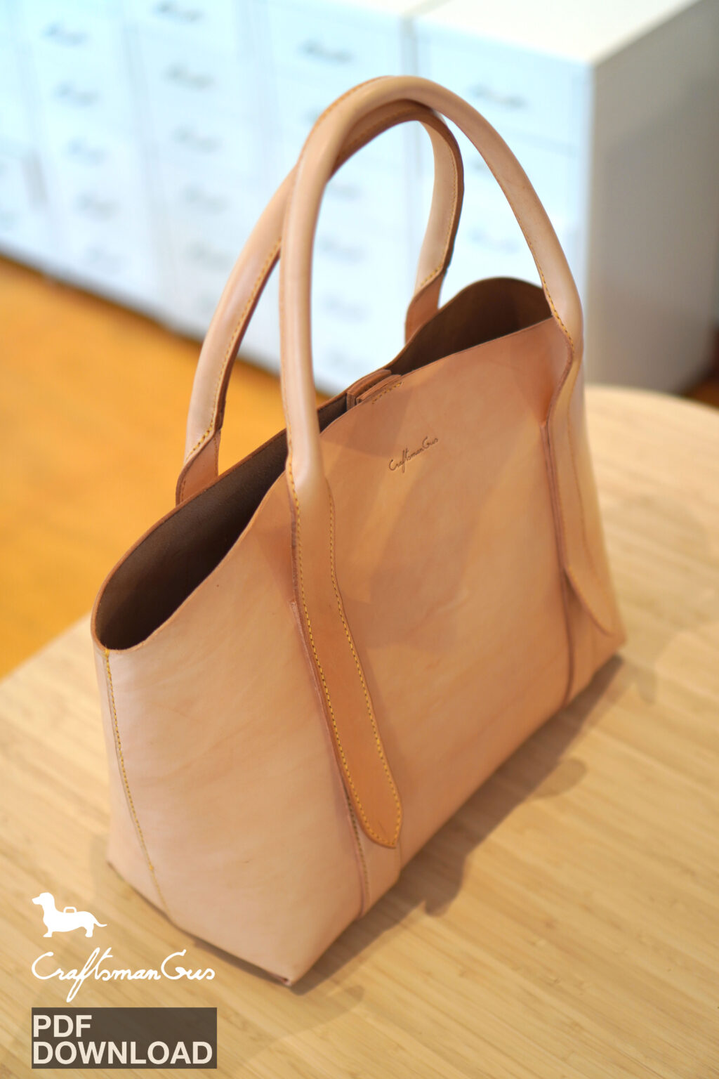 Bridge Tote Pattern - Craftsmangus Leather Bag Pattern Instance PDF ...