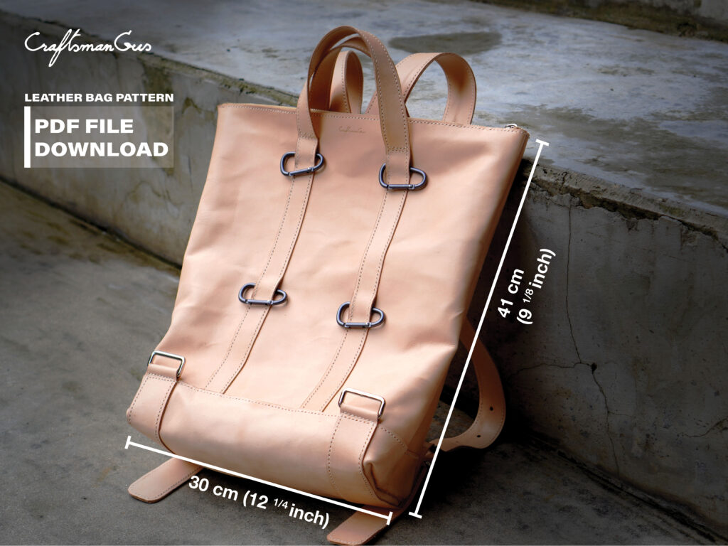 Half & Half Bag Pattern - Craftsmangus Leather Bag Pattern Instance PDF ...