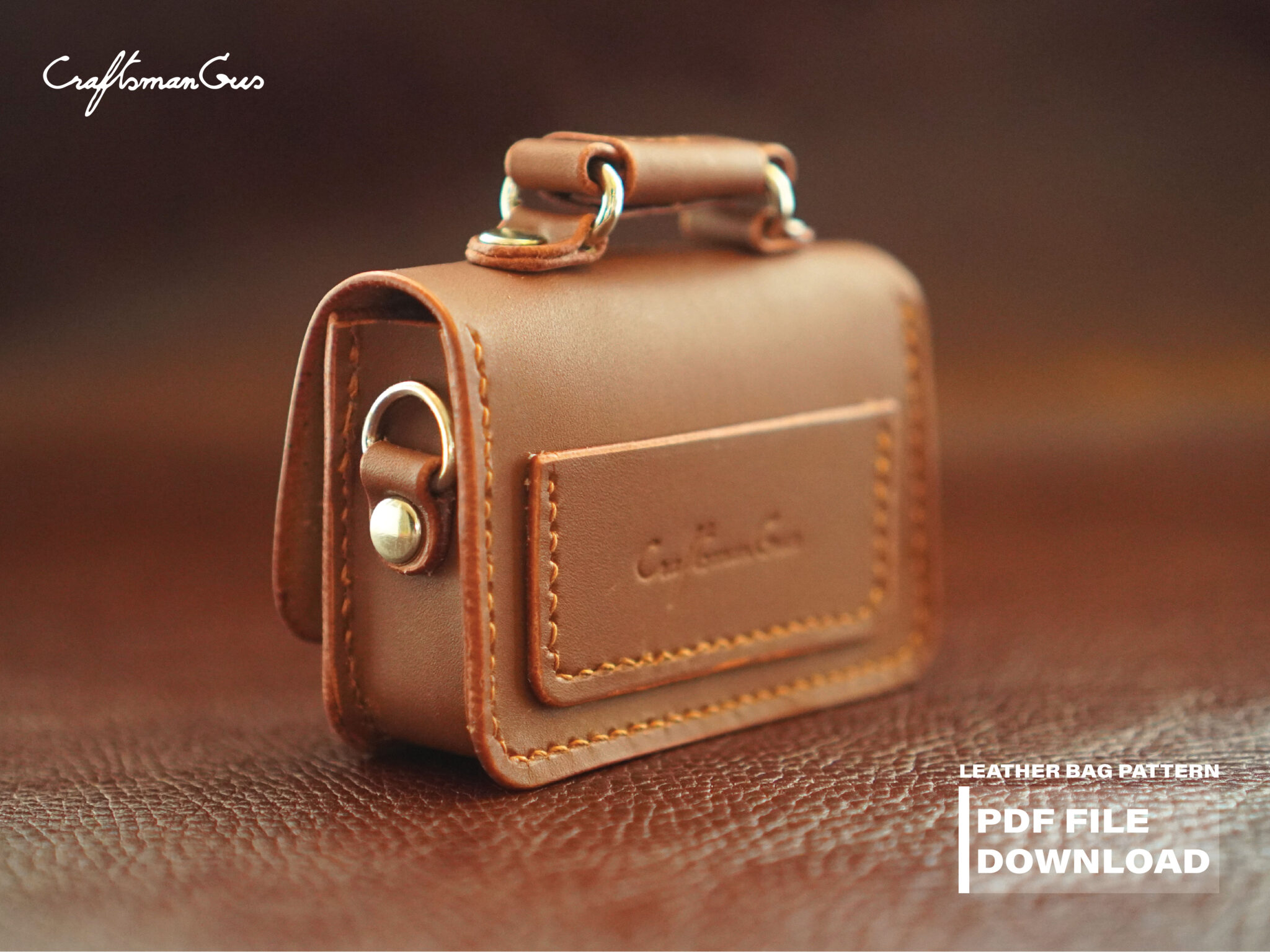 Micro Satchel Pattern - Craftsmangus Leather Bag Pattern Instance PDF ...