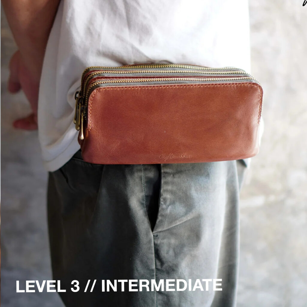 Workshop: Triple Zipper Pouch - Craftsmangus Leather Bag Pattern ...